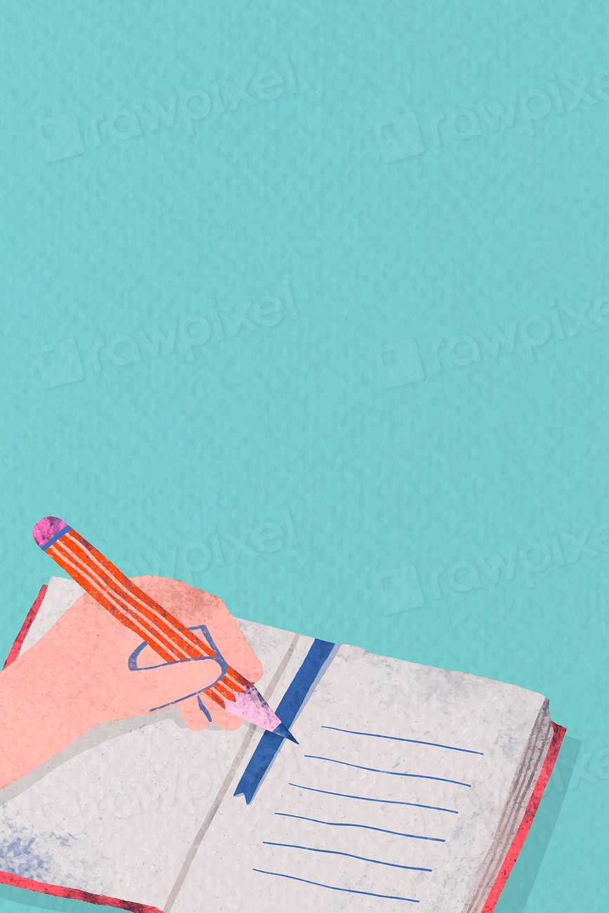 Student writing notebook vector | Premium Vector - rawpixel