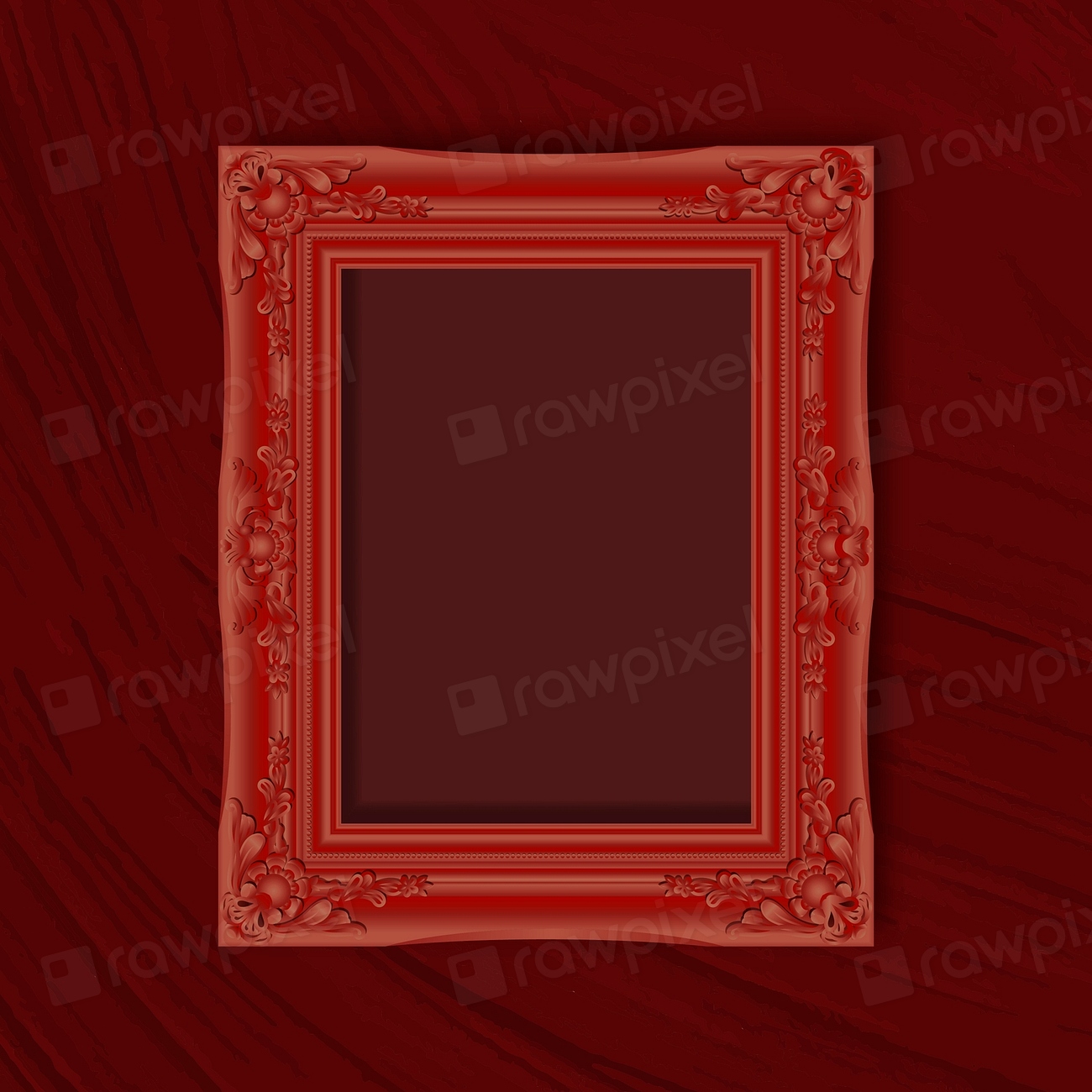 Red frame red wall vector | Premium Vector - rawpixel