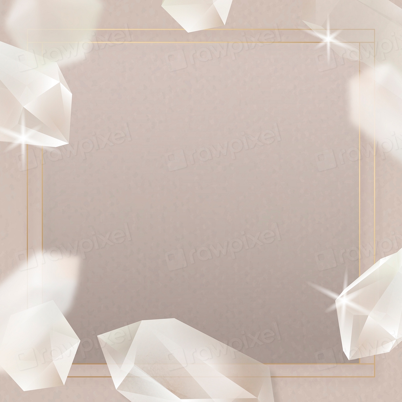 Rectangle crystal frame design vector | Premium Vector - rawpixel