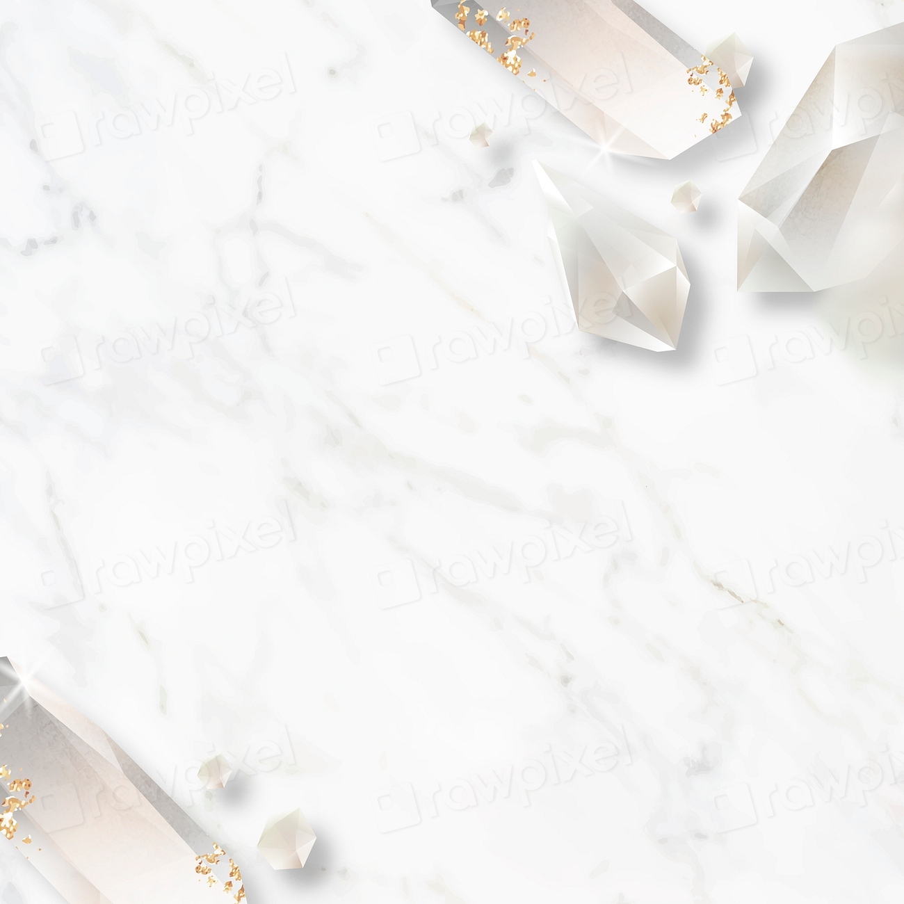Crystal frame design marble background | Premium Vector - rawpixel