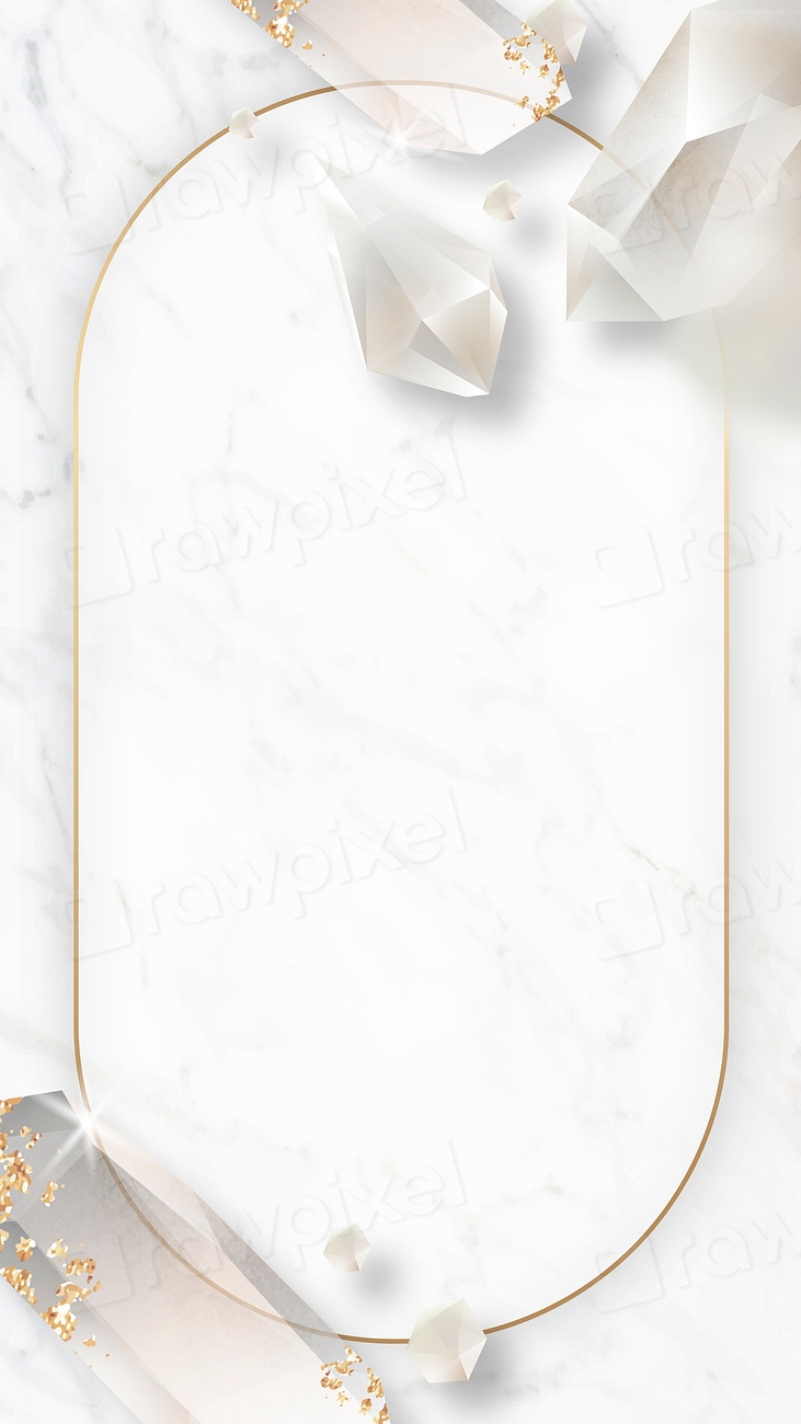 Oval crystal frame marble background | Premium Vector - rawpixel