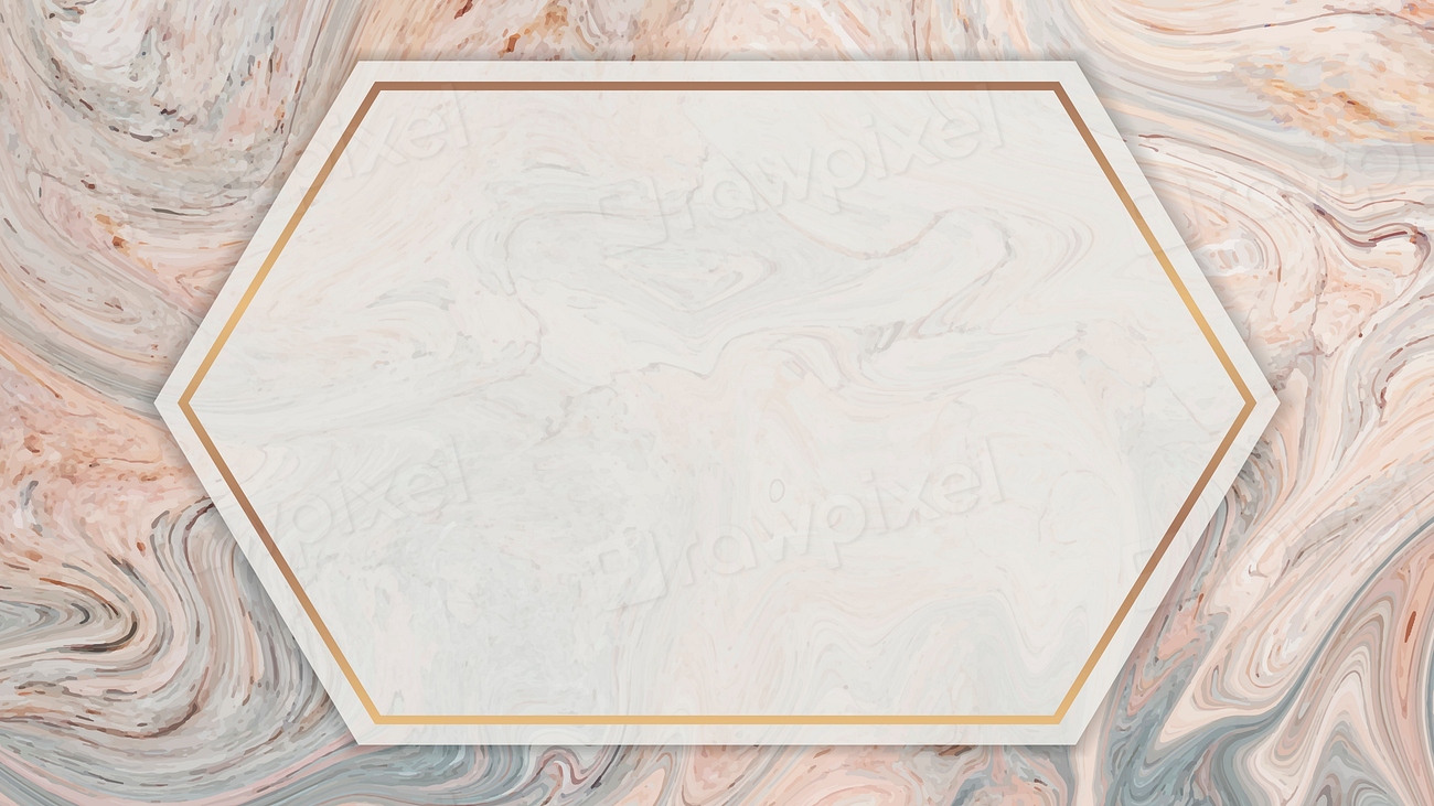 Hexagon golden fluid frame wallpaper | Premium Vector - rawpixel