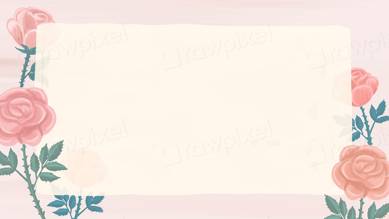 Rectangle rose frame vector | Premium Vector - rawpixel