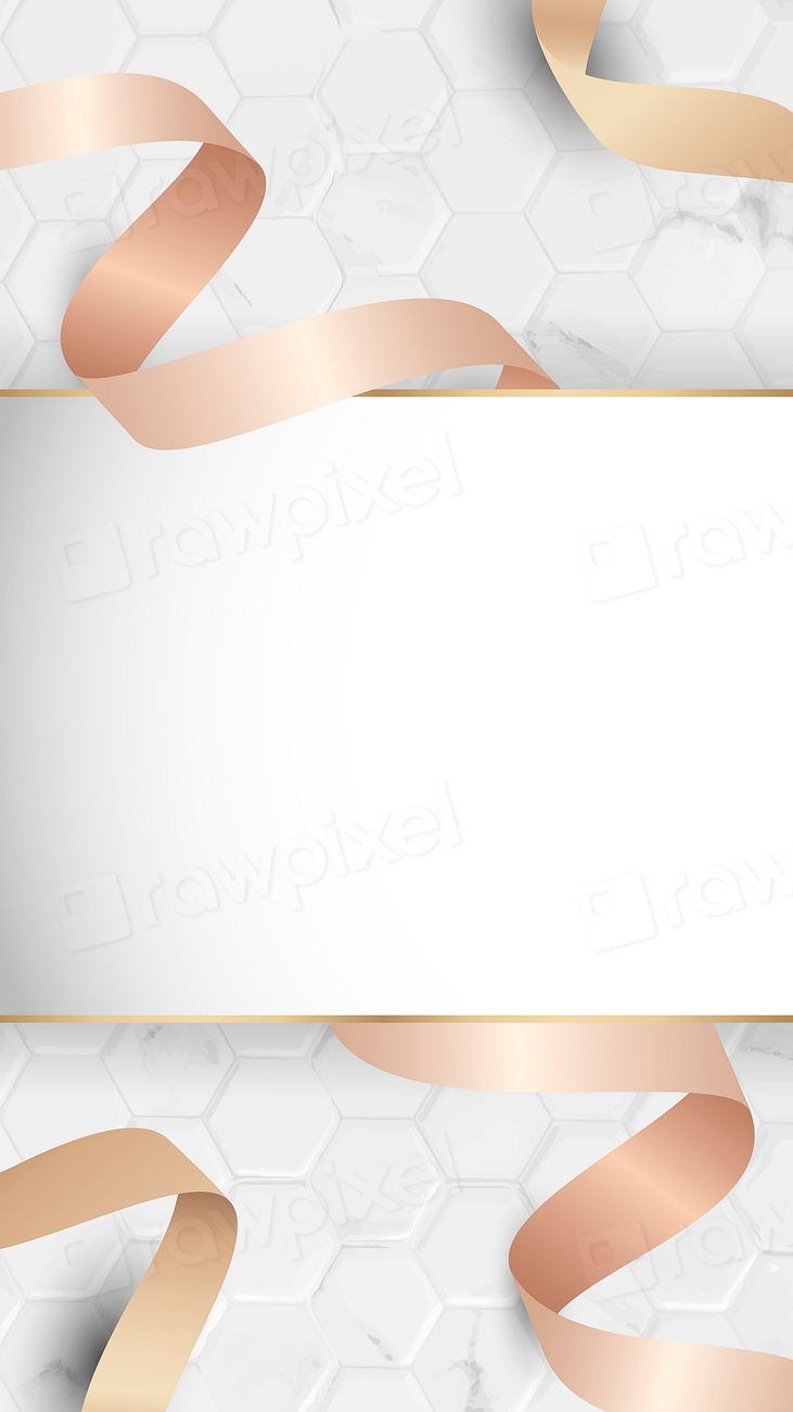 Gold frame pink gold ribbon | Premium Vector - rawpixel