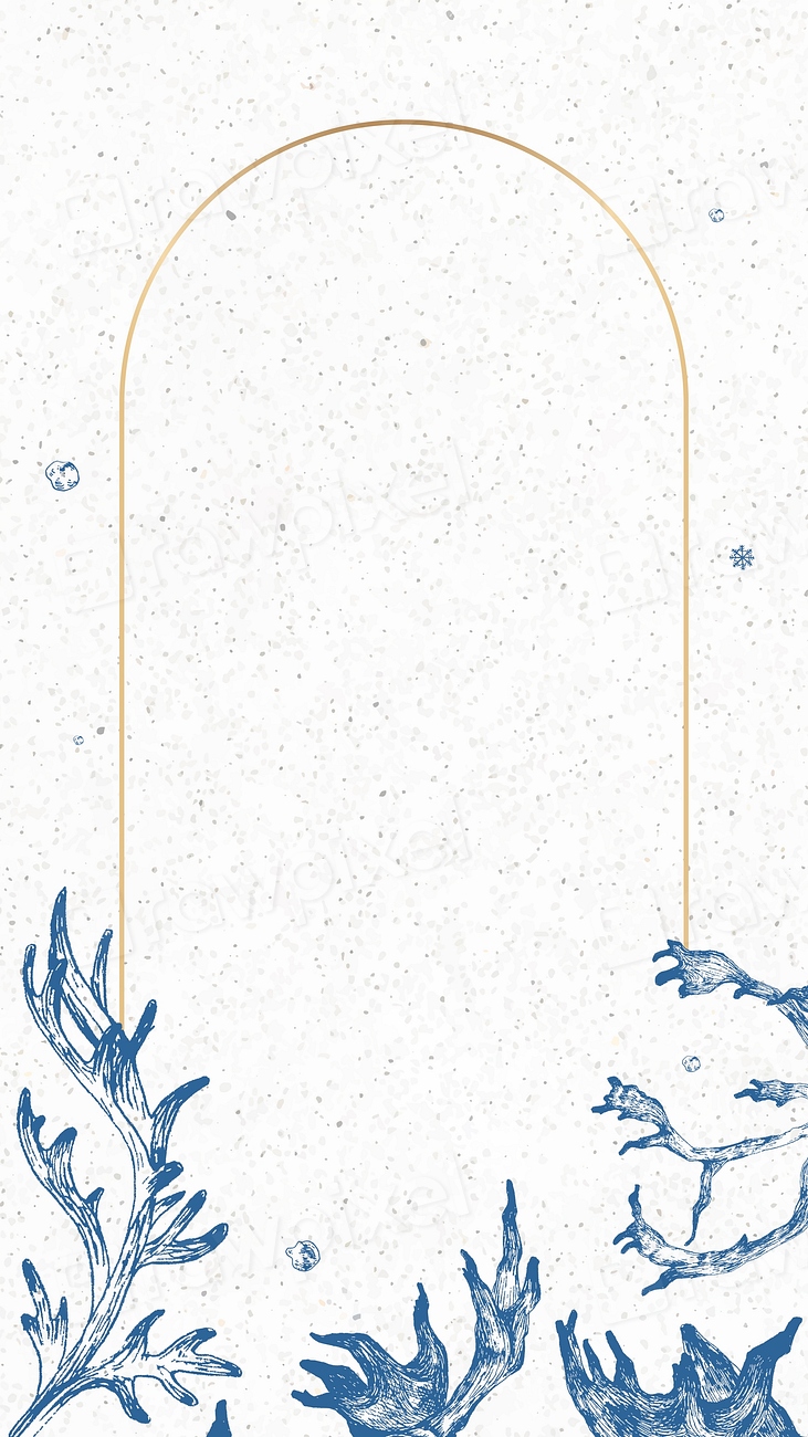 Golden oval frame design mobile | Premium Vector - rawpixel