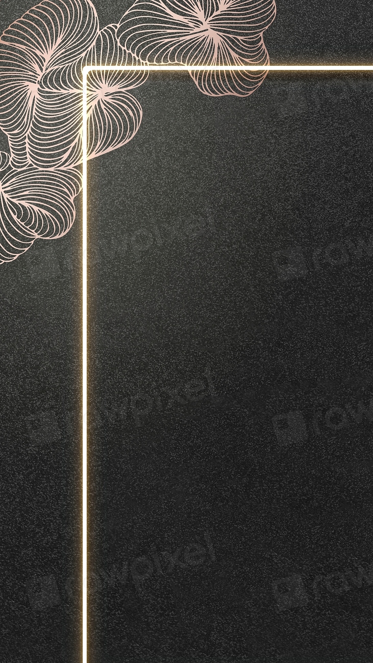 Bright golden rectangle frame mobile | Premium PSD - rawpixel