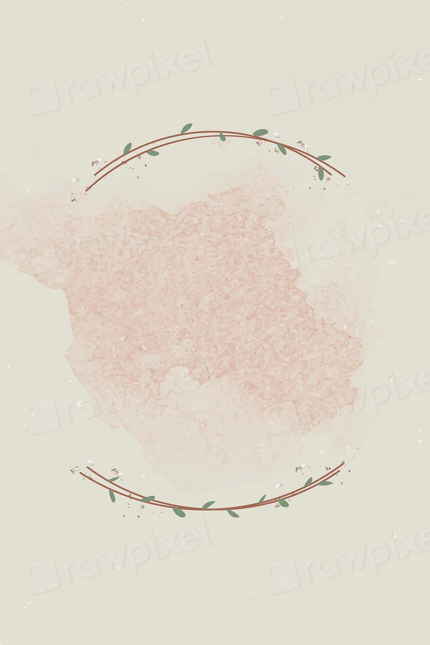 Leafy border beige background vector | Premium Vector - rawpixel