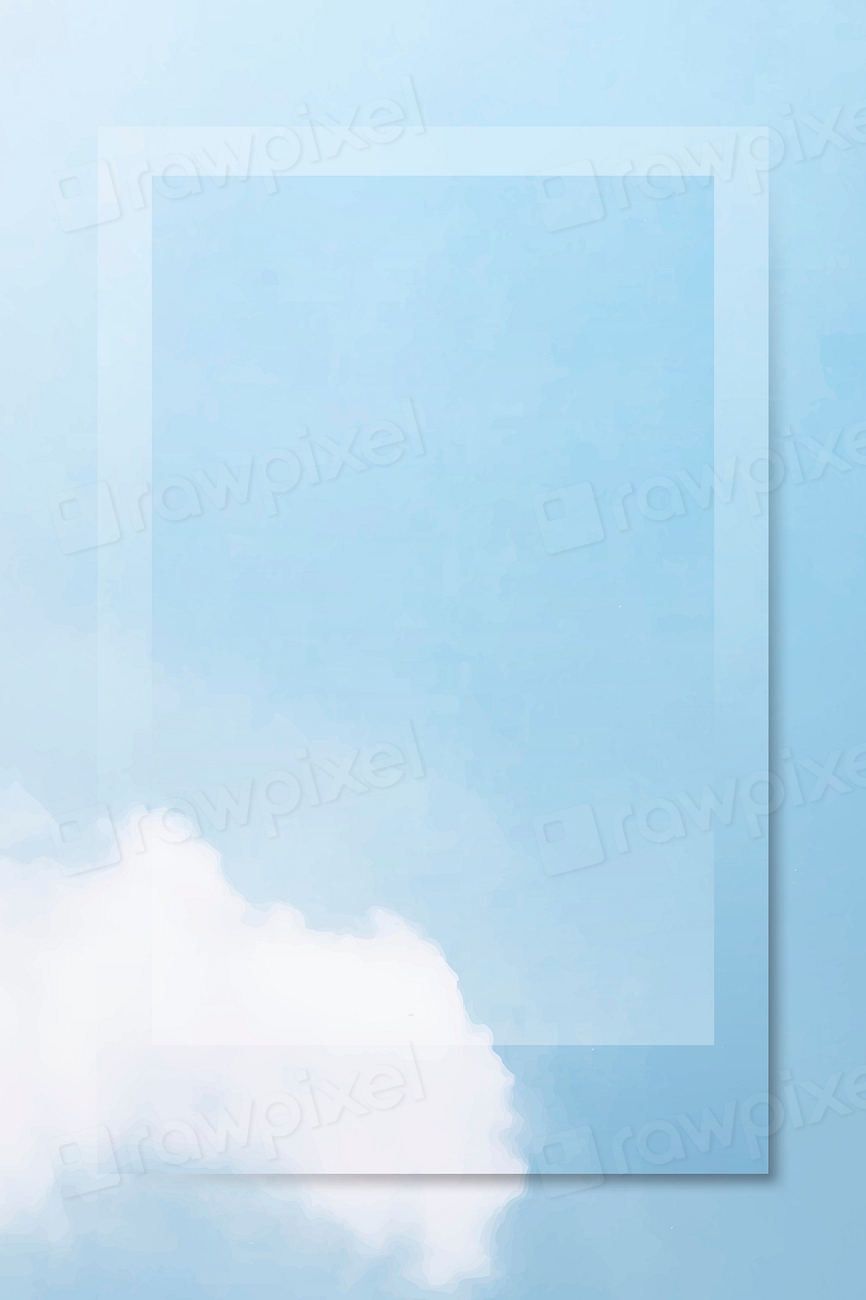 Blue sky frame cloud psd | Premium PSD - rawpixel