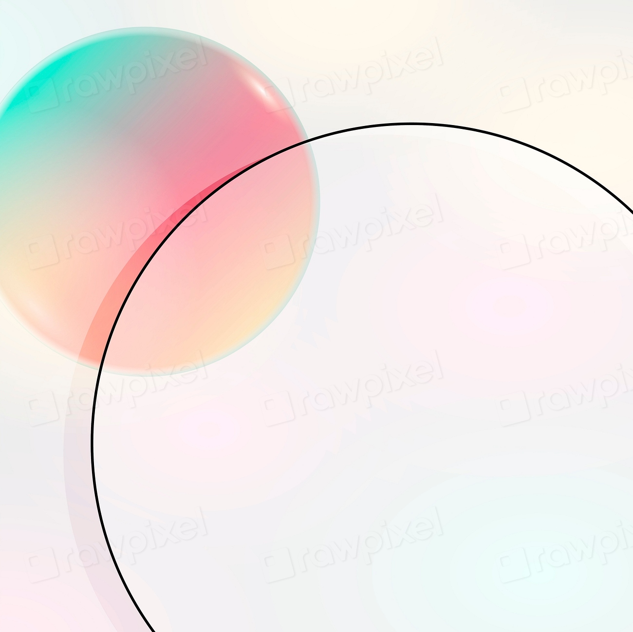 Colorful round geometric frame vector | Premium Vector - rawpixel