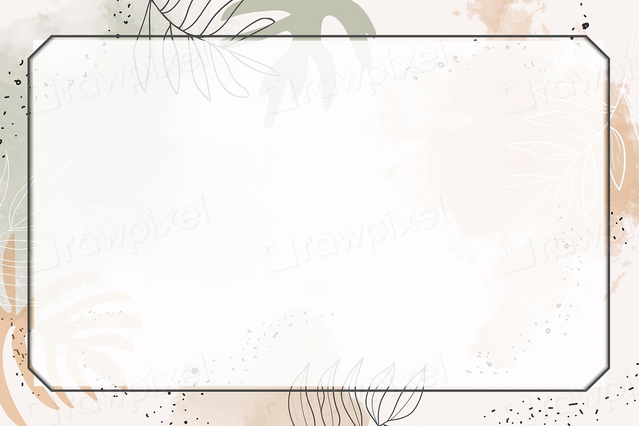 Beige rectangle watercolor frame vector | Premium Vector - rawpixel