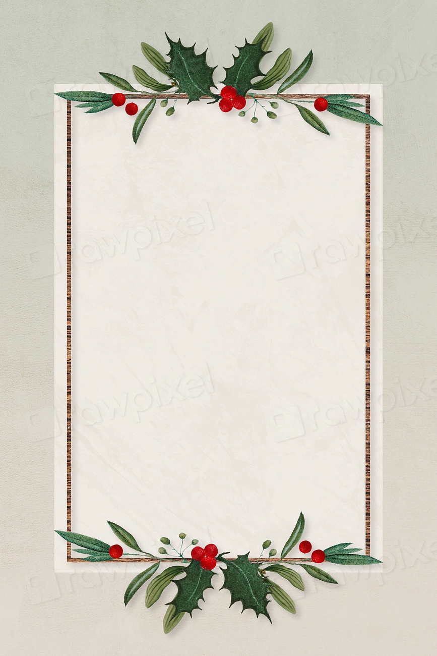 Blank festive rectangular christmas frame | Premium PSD - rawpixel