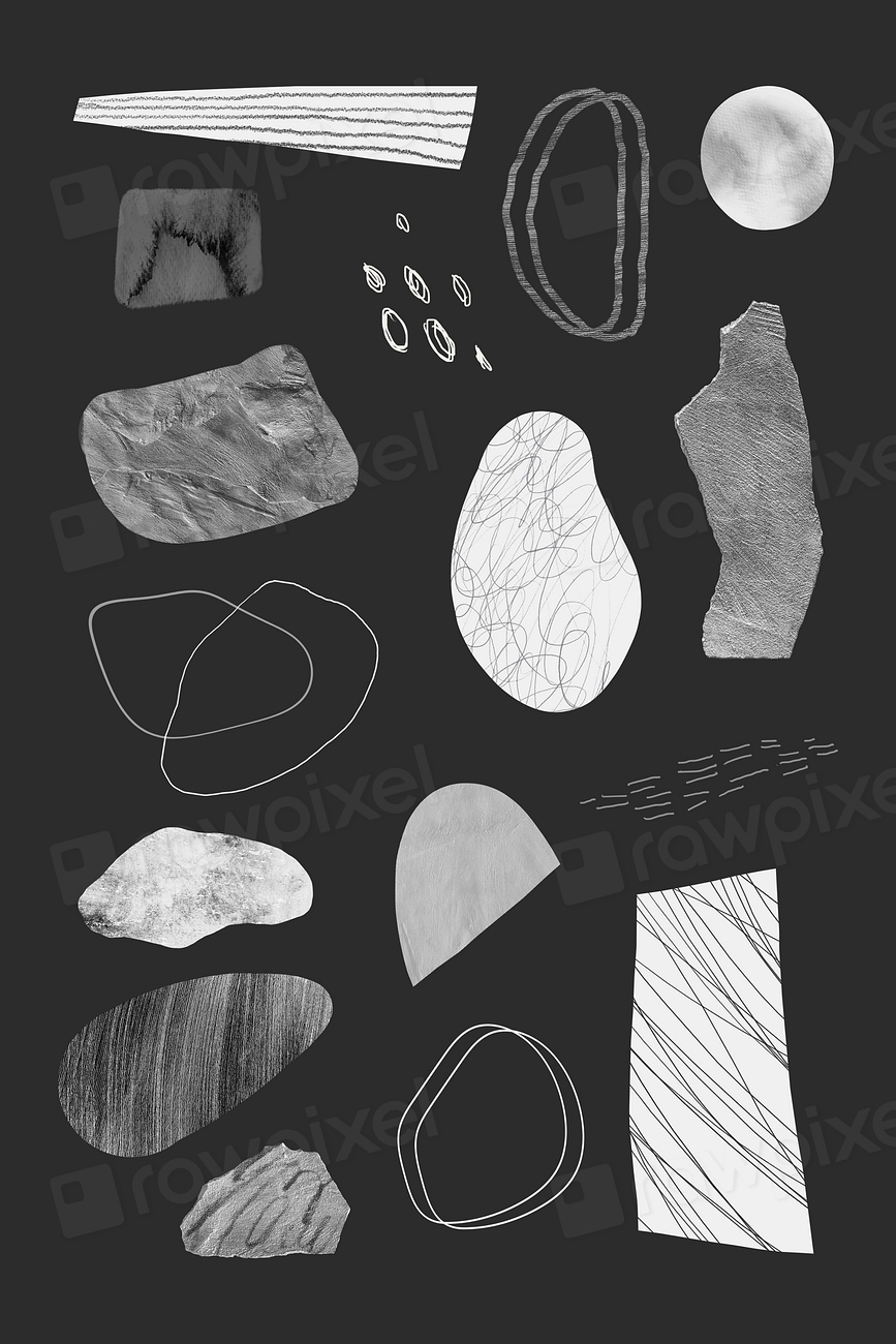 Scribble strokes and gray stone | Premium PSD - rawpixel