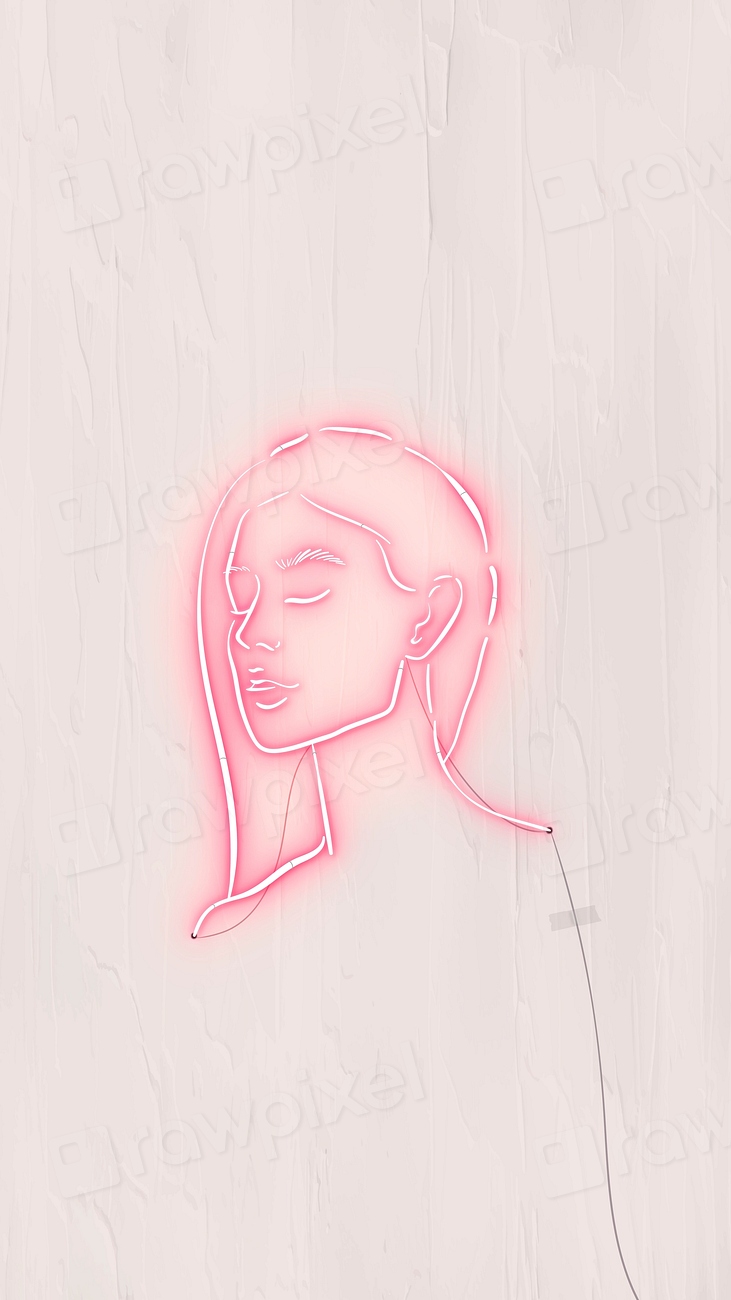 Feminine neon sign design resource | Premium Vector - rawpixel