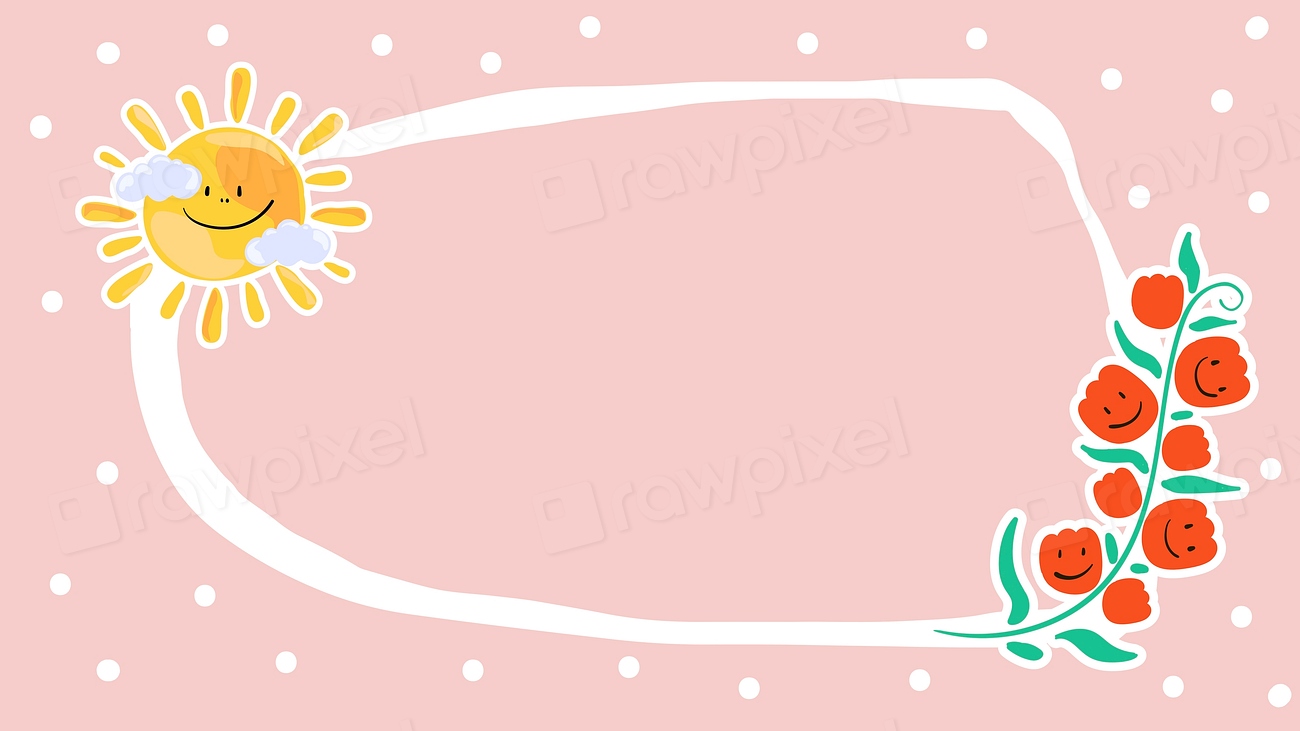 Cute summer decorated pastel frame | Premium PSD - rawpixel