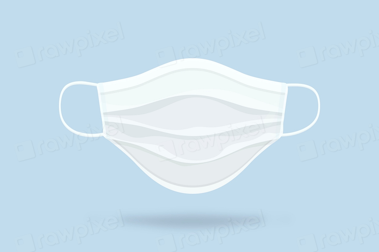 Surgical face mask element vector | Free Vector - rawpixel