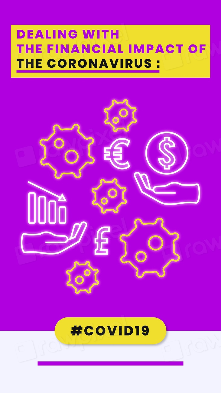 Financial impact coronavirus template vector | Free Vector Template ...