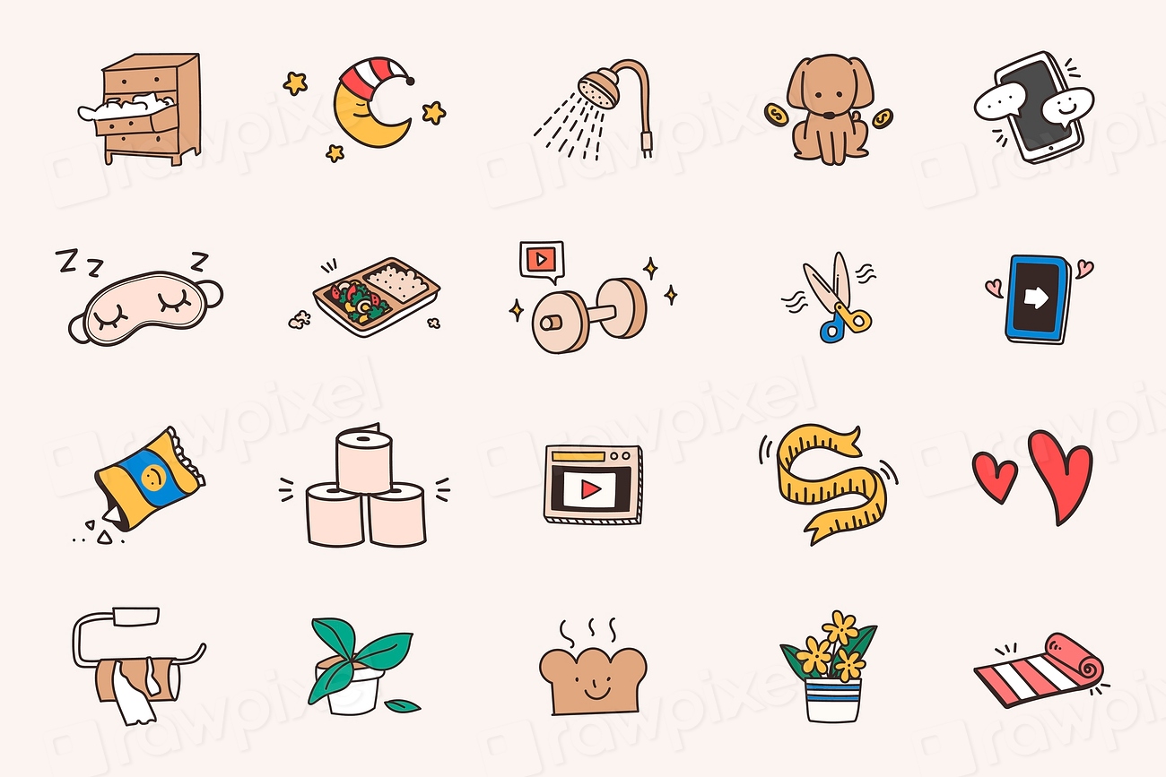 Cute social distancing and quarantine | Premium Vector - rawpixel