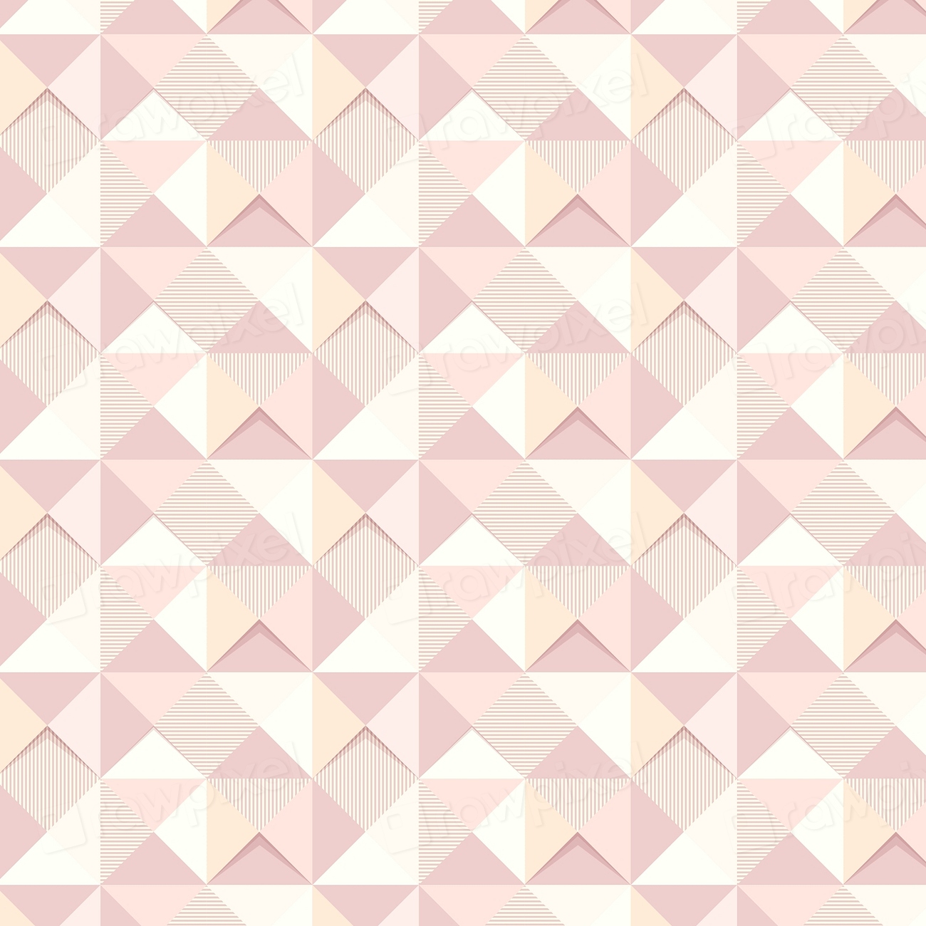 Seamless pink geometric triangle patterned | Premium Vector - rawpixel