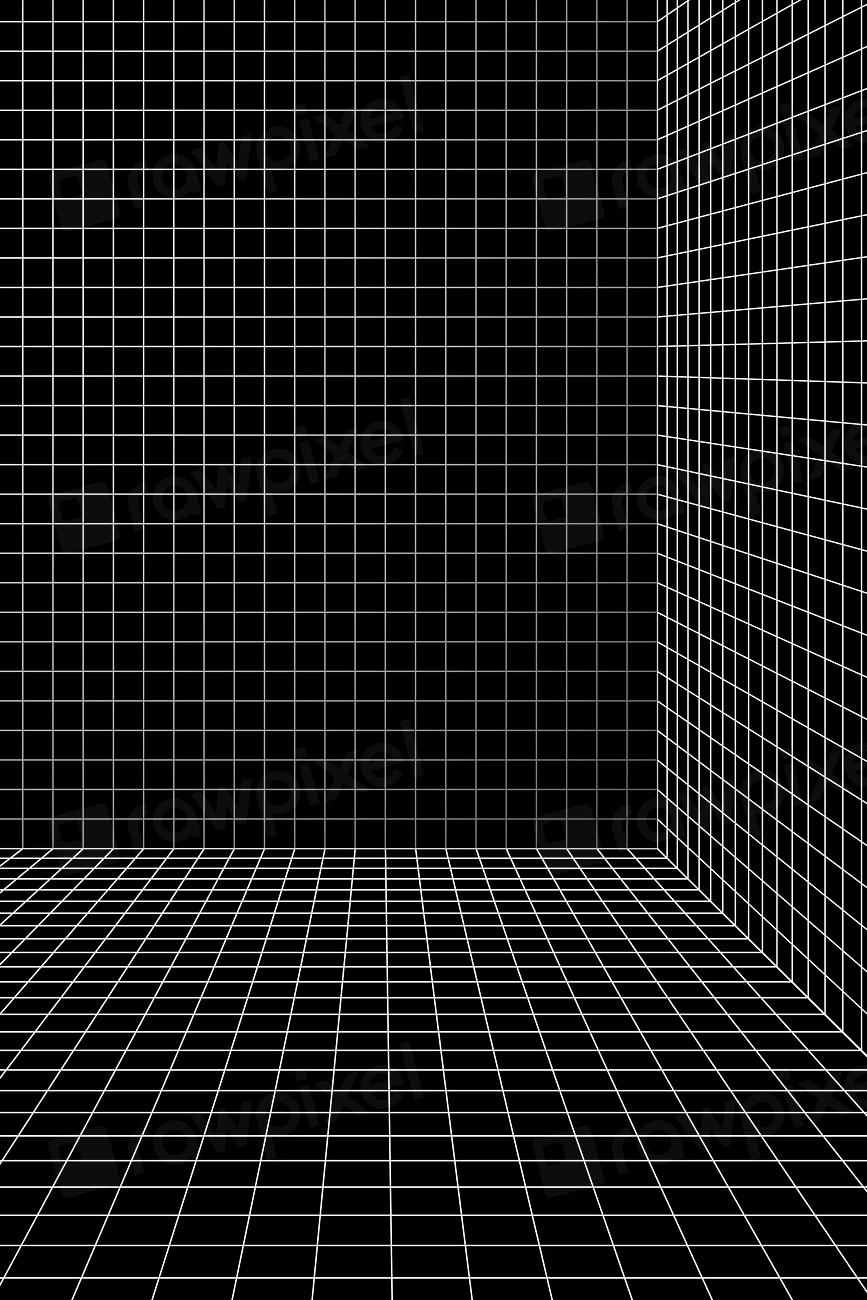 3D wireframe grid room background | Premium Vector - rawpixel
