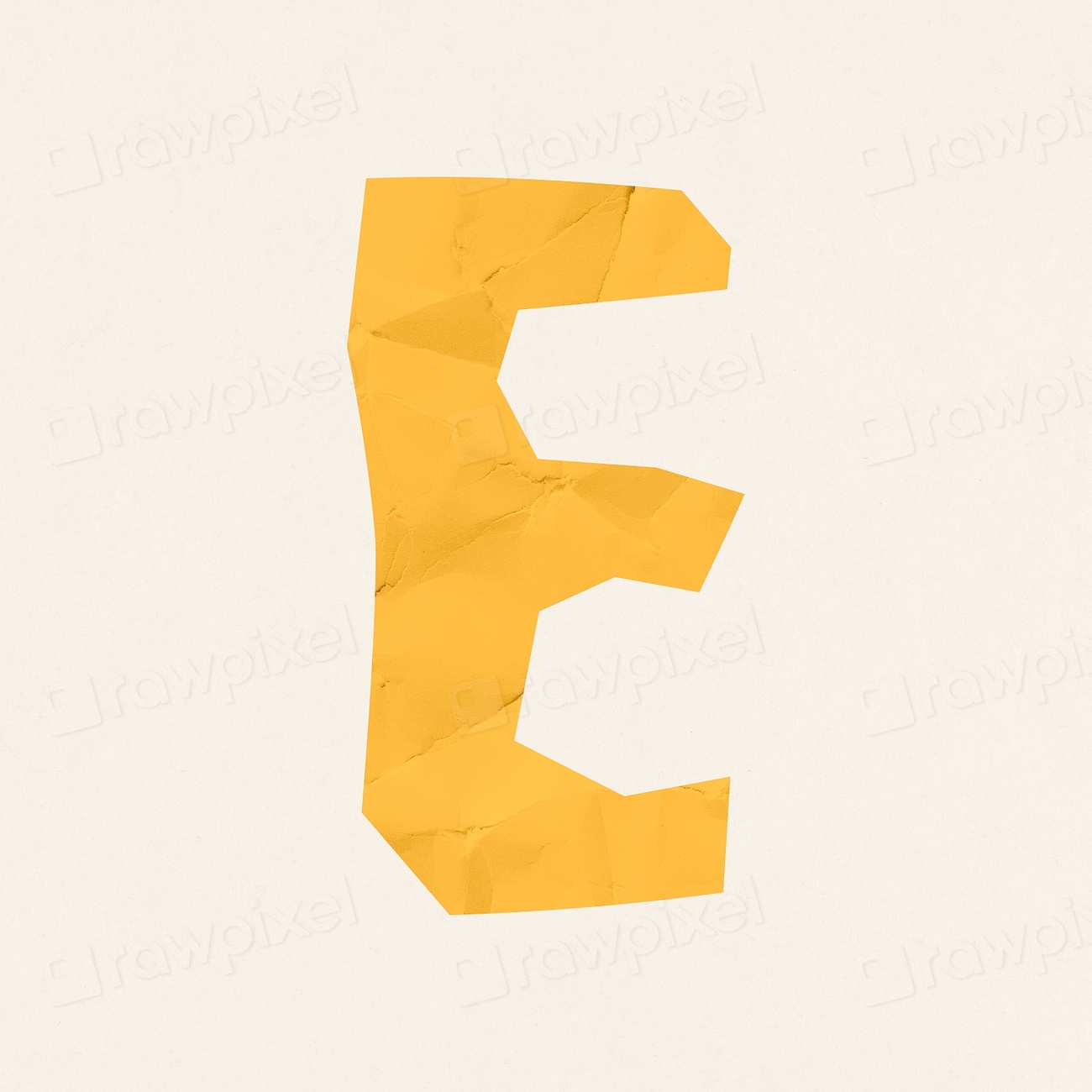 E letter paper cut alphabet | Premium PSD - rawpixel