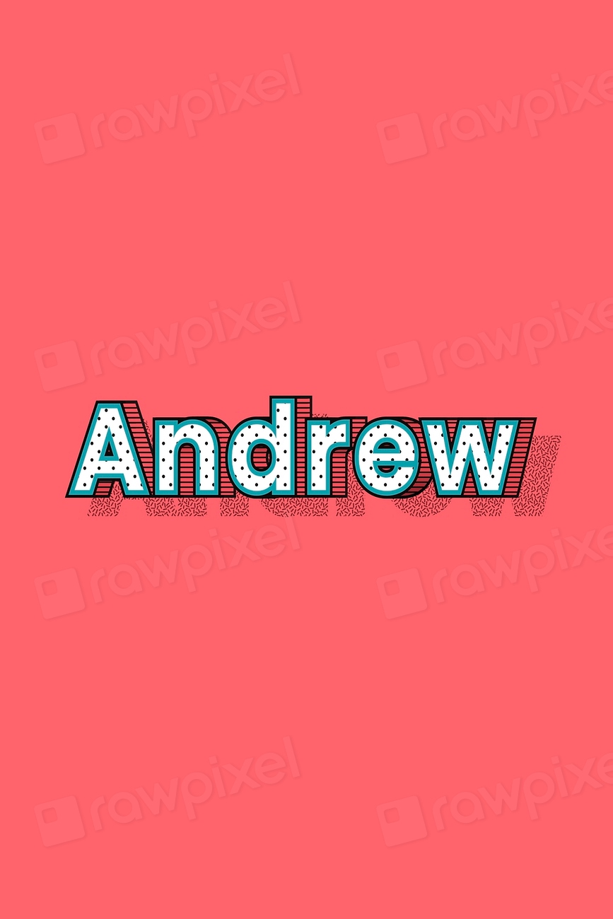 Andrew name halftone vector word | Free Photo - rawpixel
