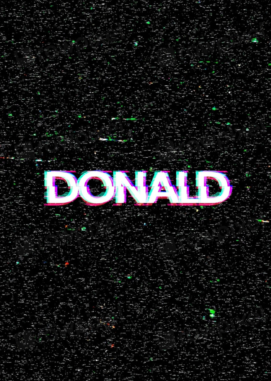 Psd Donald male name typography | Premium PSD - rawpixel