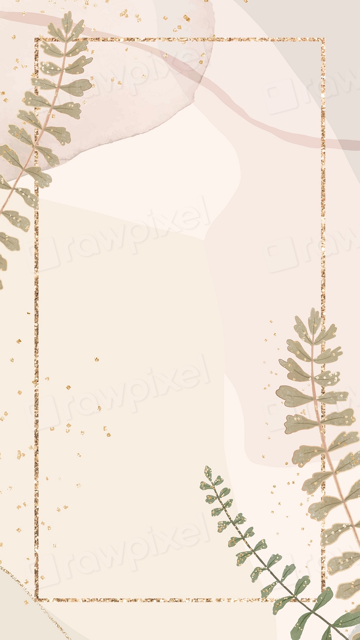 Golden rectangle foliage vector frame | Premium Vector - rawpixel