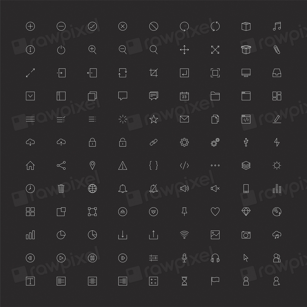 Set of computer icon vectors | Premium Vector - rawpixel