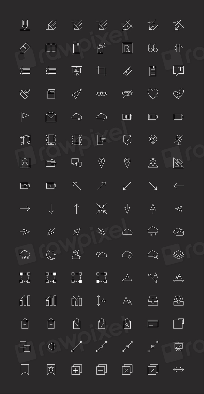 Set of computer icon vectors | Free Vector - rawpixel