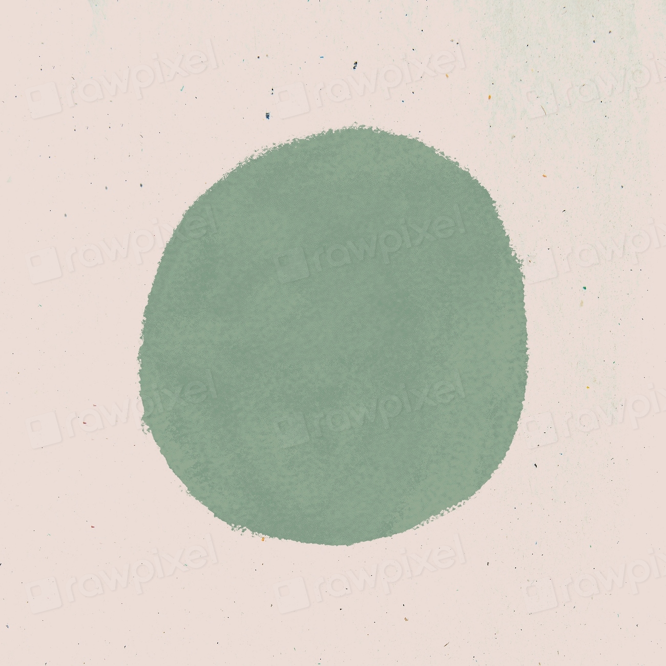 Solid green round watercolor element | Premium PSD - rawpixel
