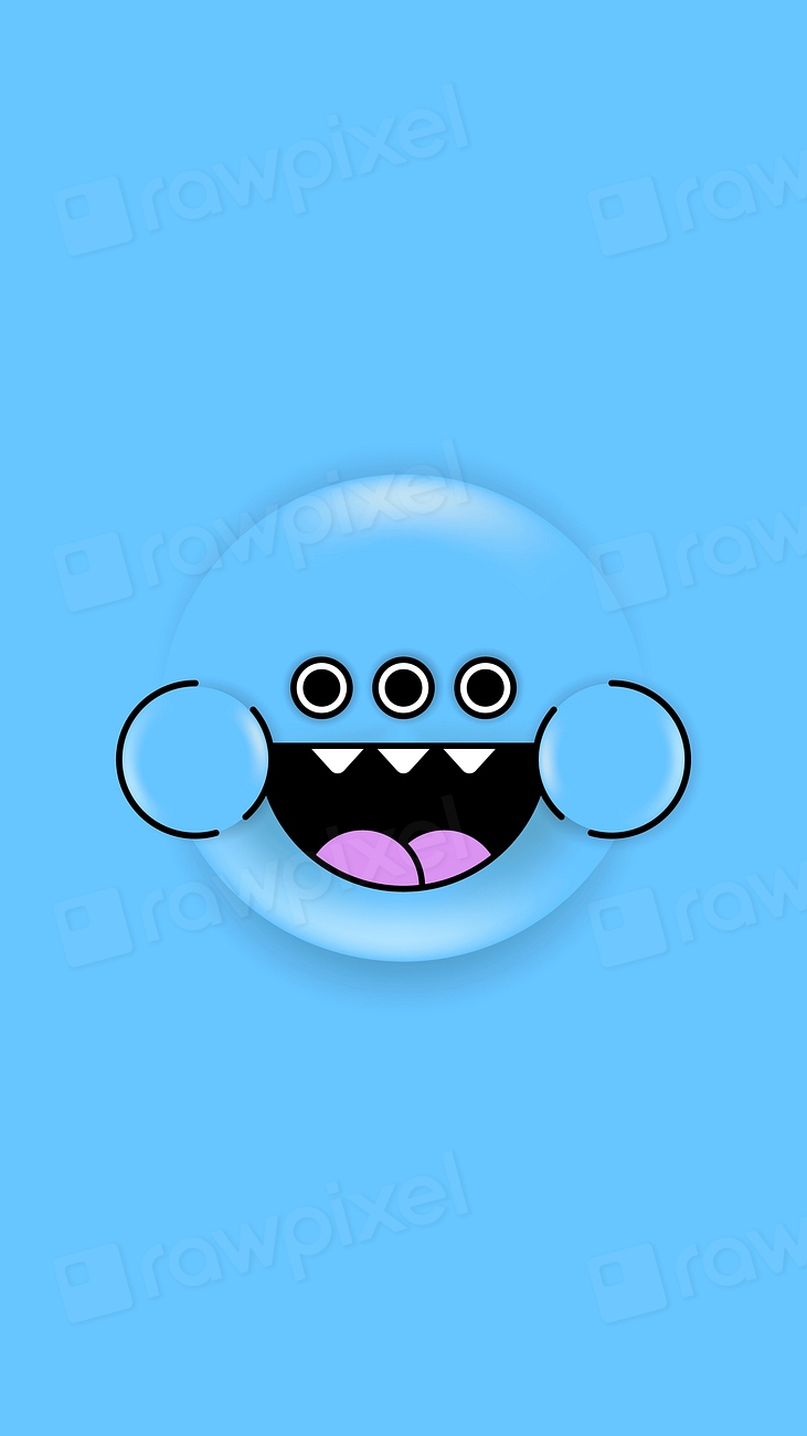 Colorful and cute monster emoji | Free Vector - rawpixel