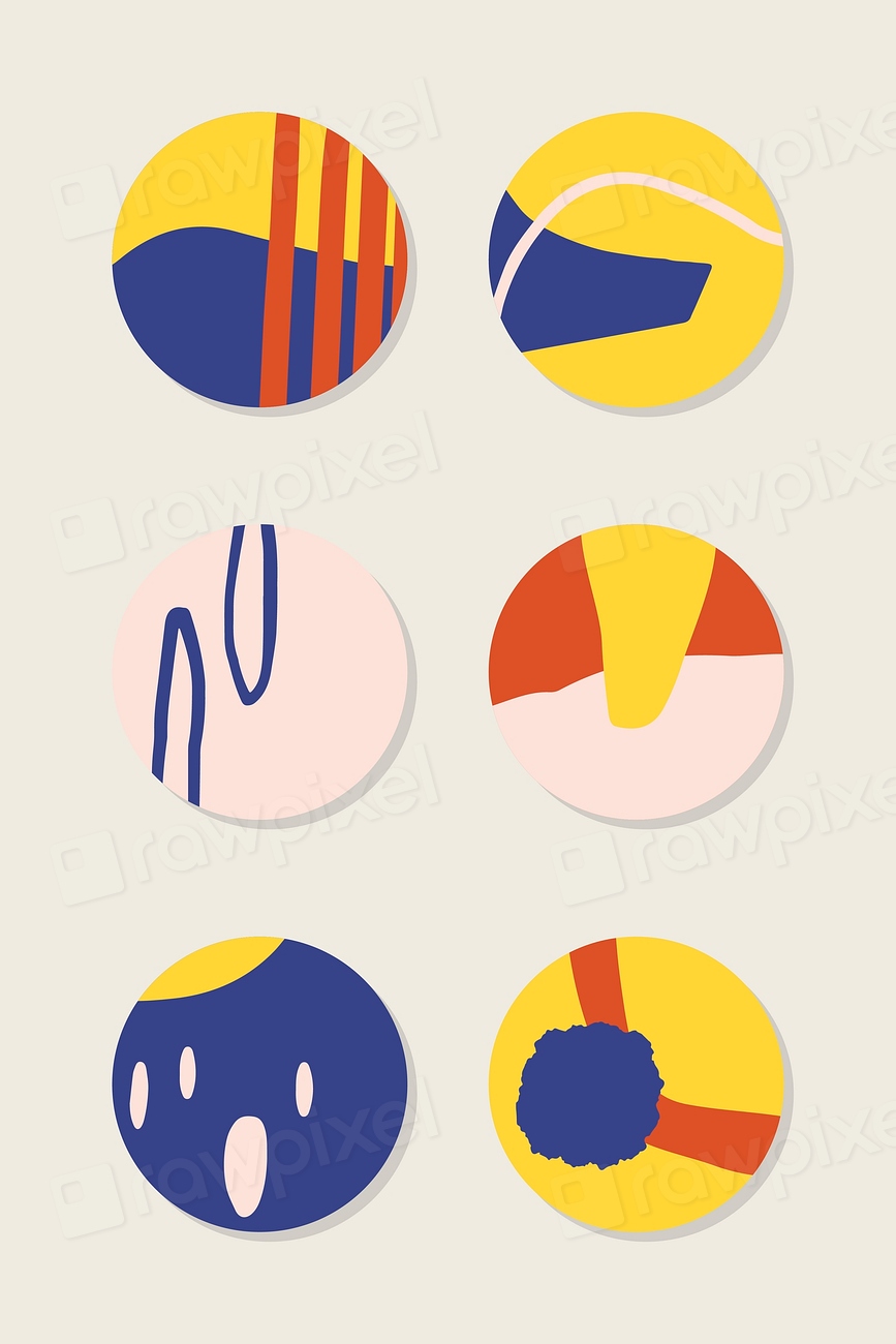 Set of abstract colorful background | Premium Vector - rawpixel