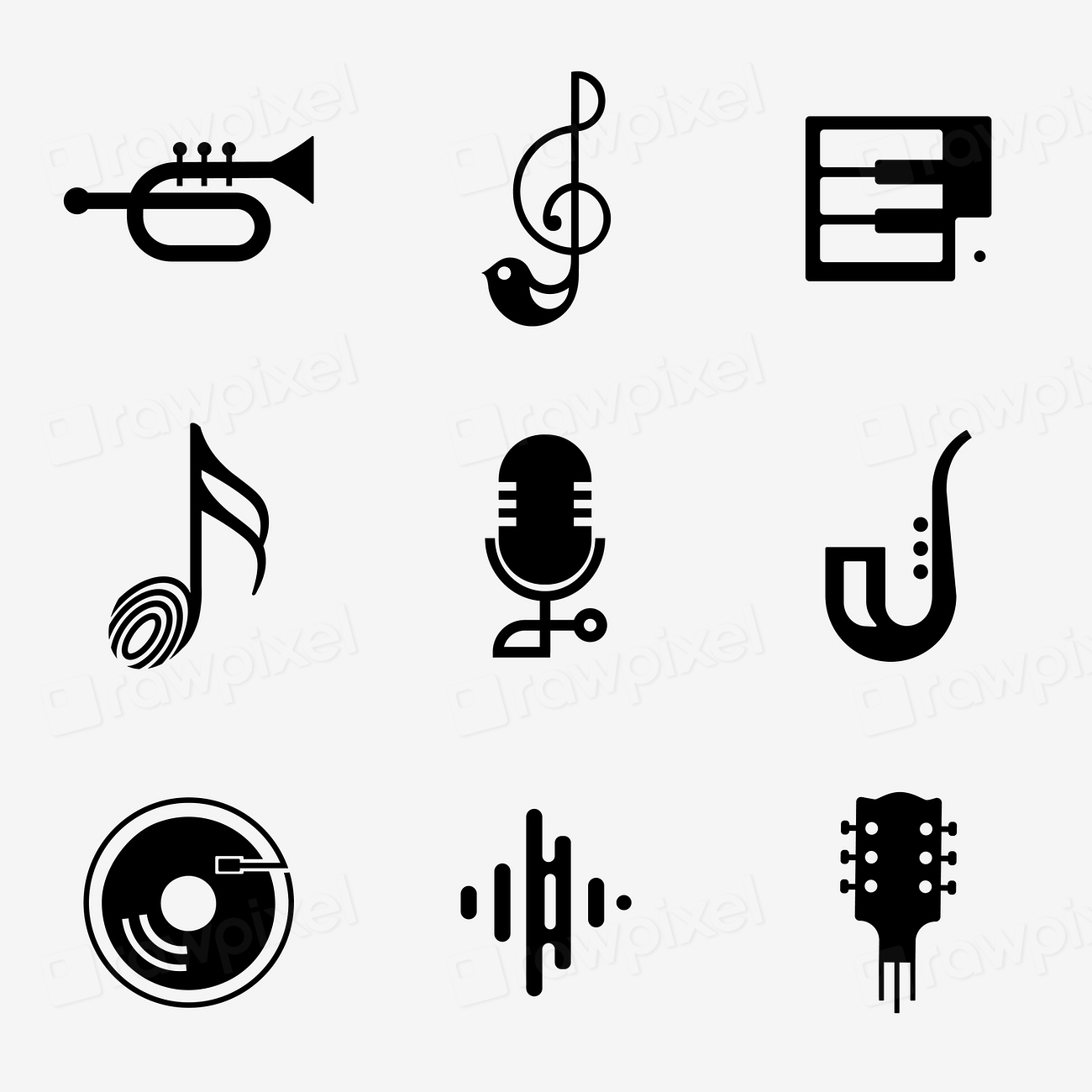 Editable flat music vector icon | Free Vector - rawpixel