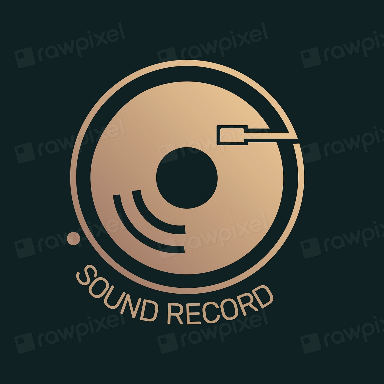 Editable vinyl record logo psd | Premium PSD - rawpixel