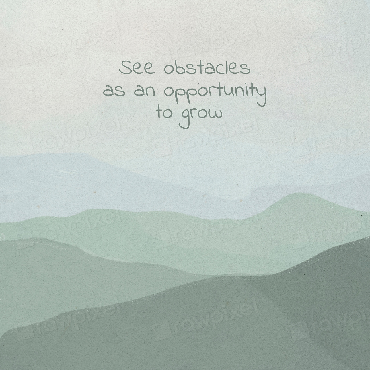 Motivational quote template vector on landscape | Premium Vector ...