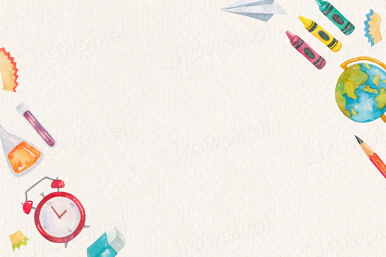 Education frame vector classroom objects | Premium Vector - rawpixel