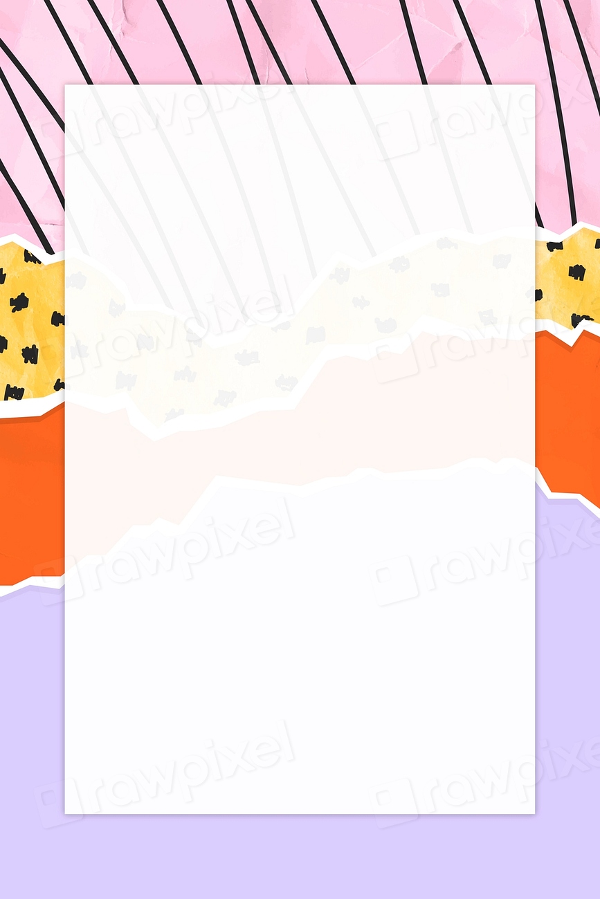 Ripped paper frame psd pastel | Free PSD - rawpixel