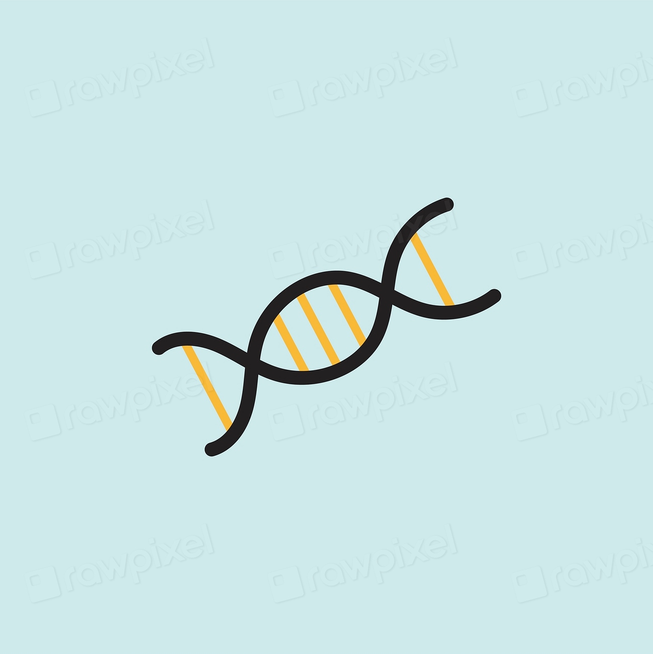 Illustration of DNA double helix | Free Icons - rawpixel