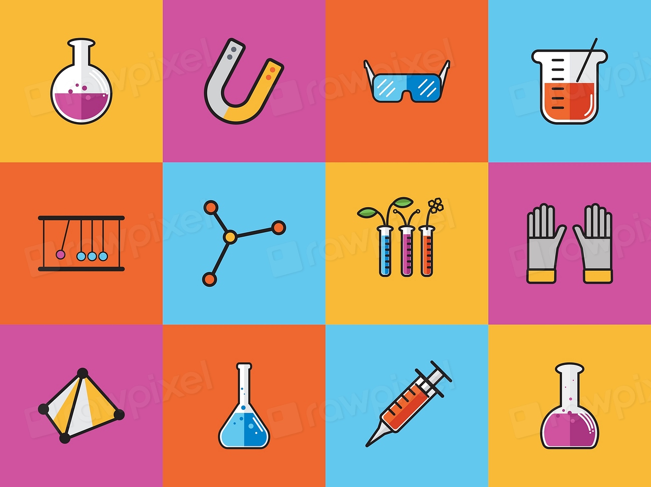 Collection of chemistry vectors | Premium Vector - rawpixel
