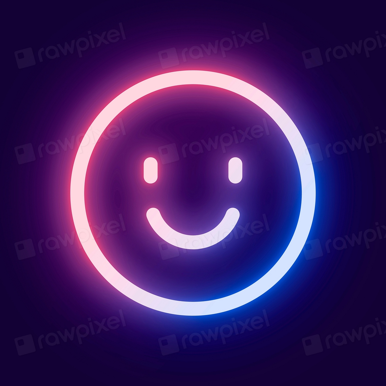 Smile neon pink icon vector | Premium Vector - rawpixel