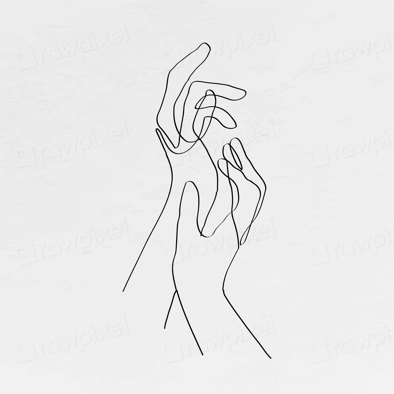 Hands minimal line art vector | Premium Vector Illustration - rawpixel