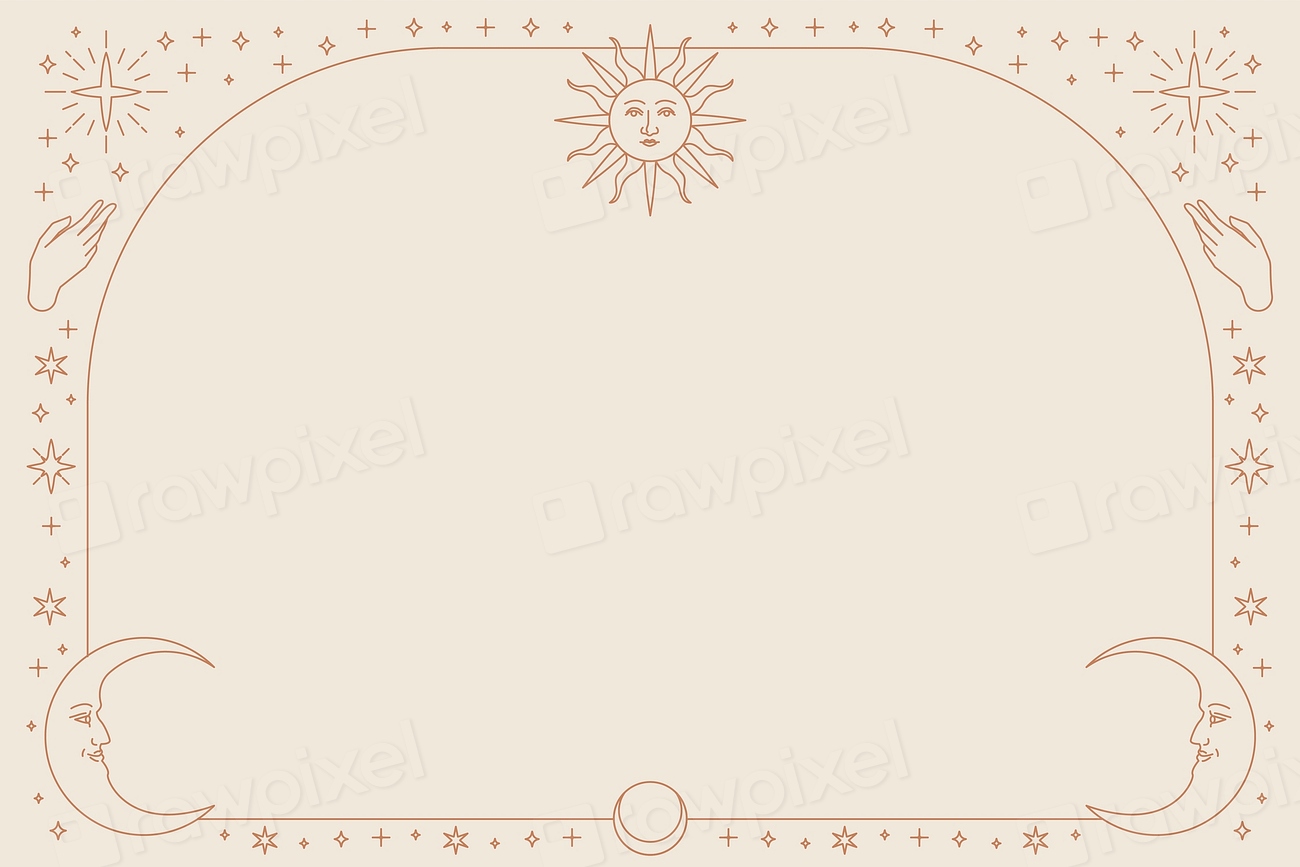 Sketch celestial icons frame vector | Premium Vector - rawpixel