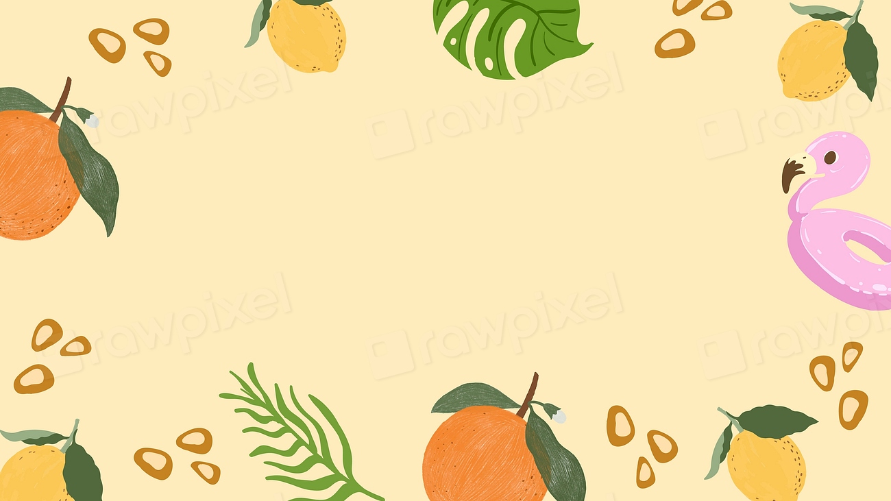 Tropical summer frame beige background | Premium Vector - rawpixel