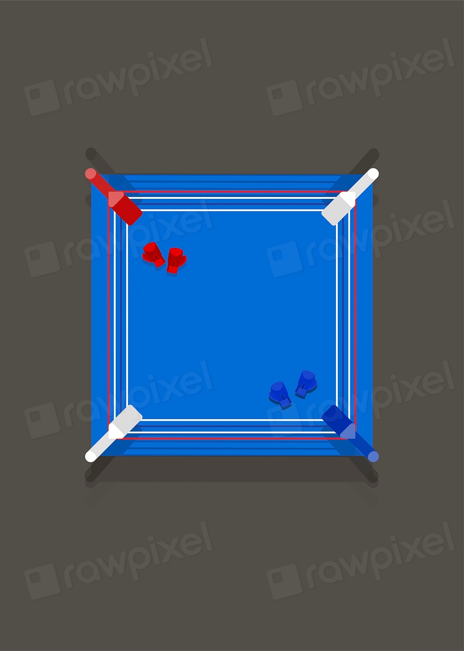 Aerial view boxing ring | Premium Vector - rawpixel