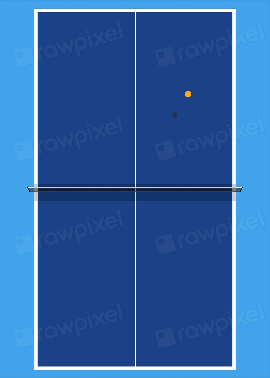Aerial view table tennis table | Premium Vector - rawpixel