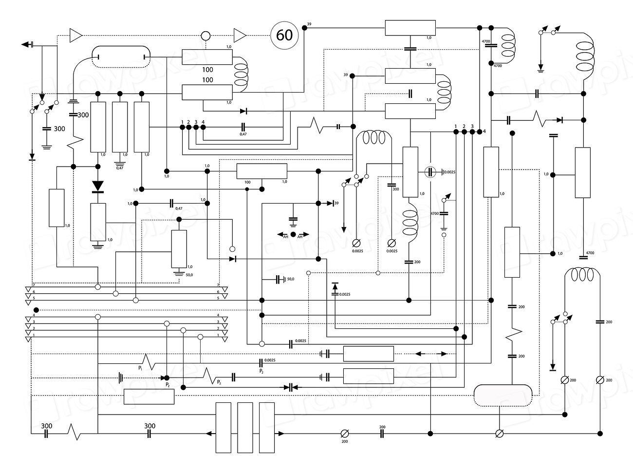 Illustration of electric circuit | Free Vector - rawpixel