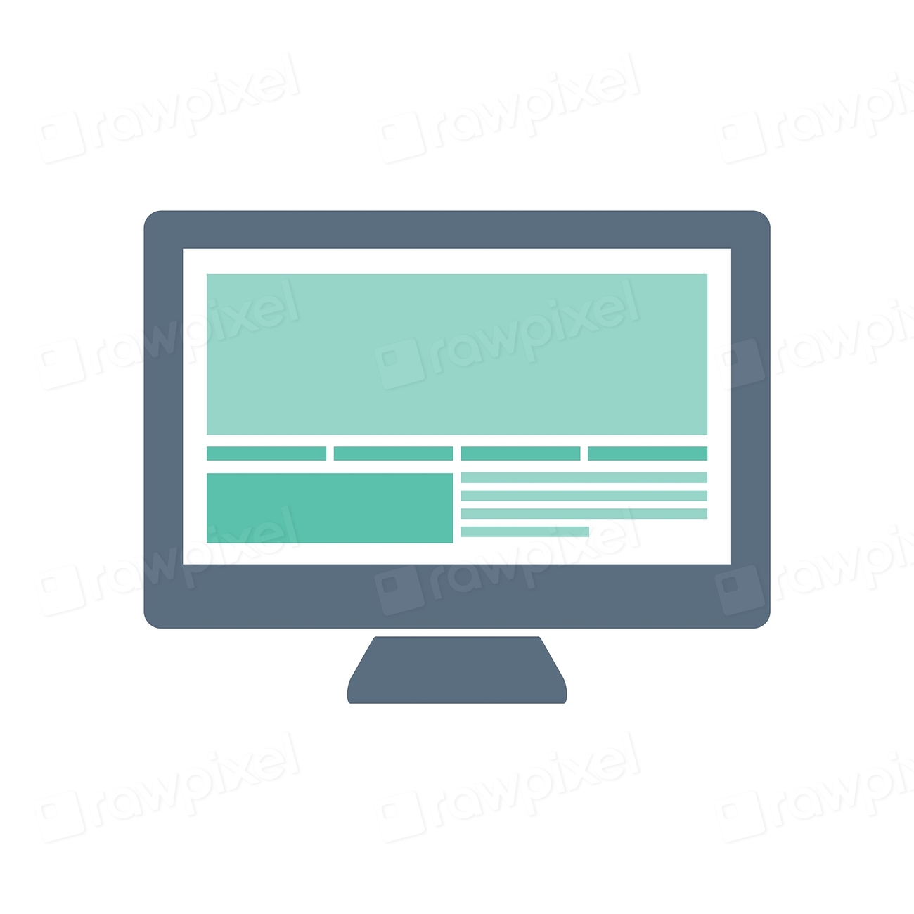 Illustration of computer icon vector | Premium Vector - rawpixel