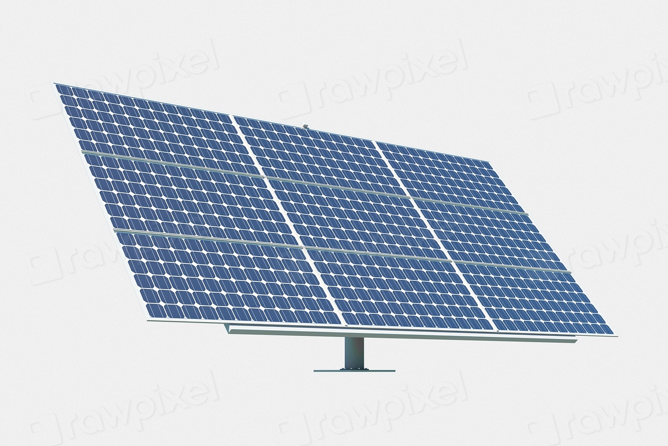 3D solar panel, renewable energy | Premium PSD - rawpixel
