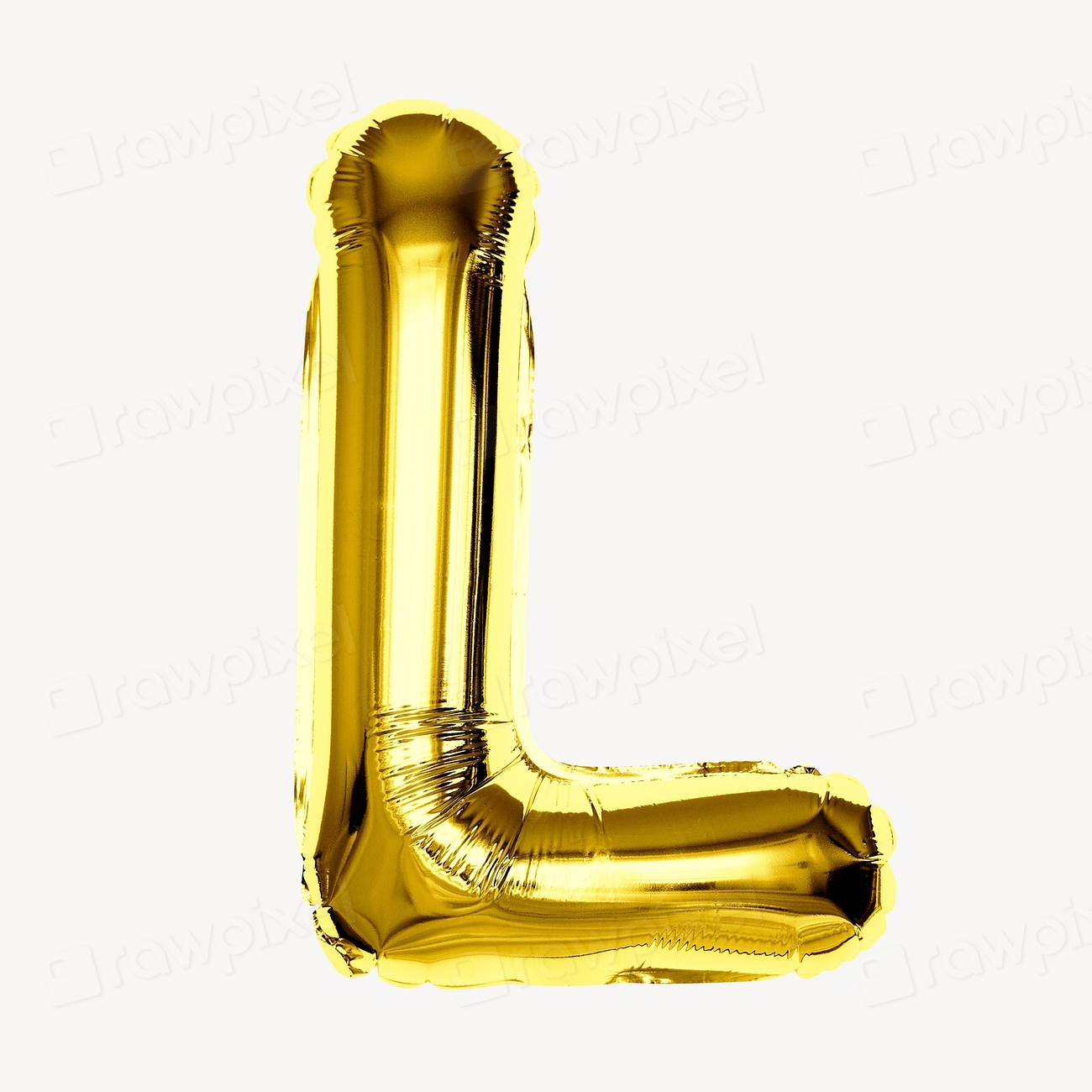 Letter L balloon, gold design | Premium PSD - rawpixel