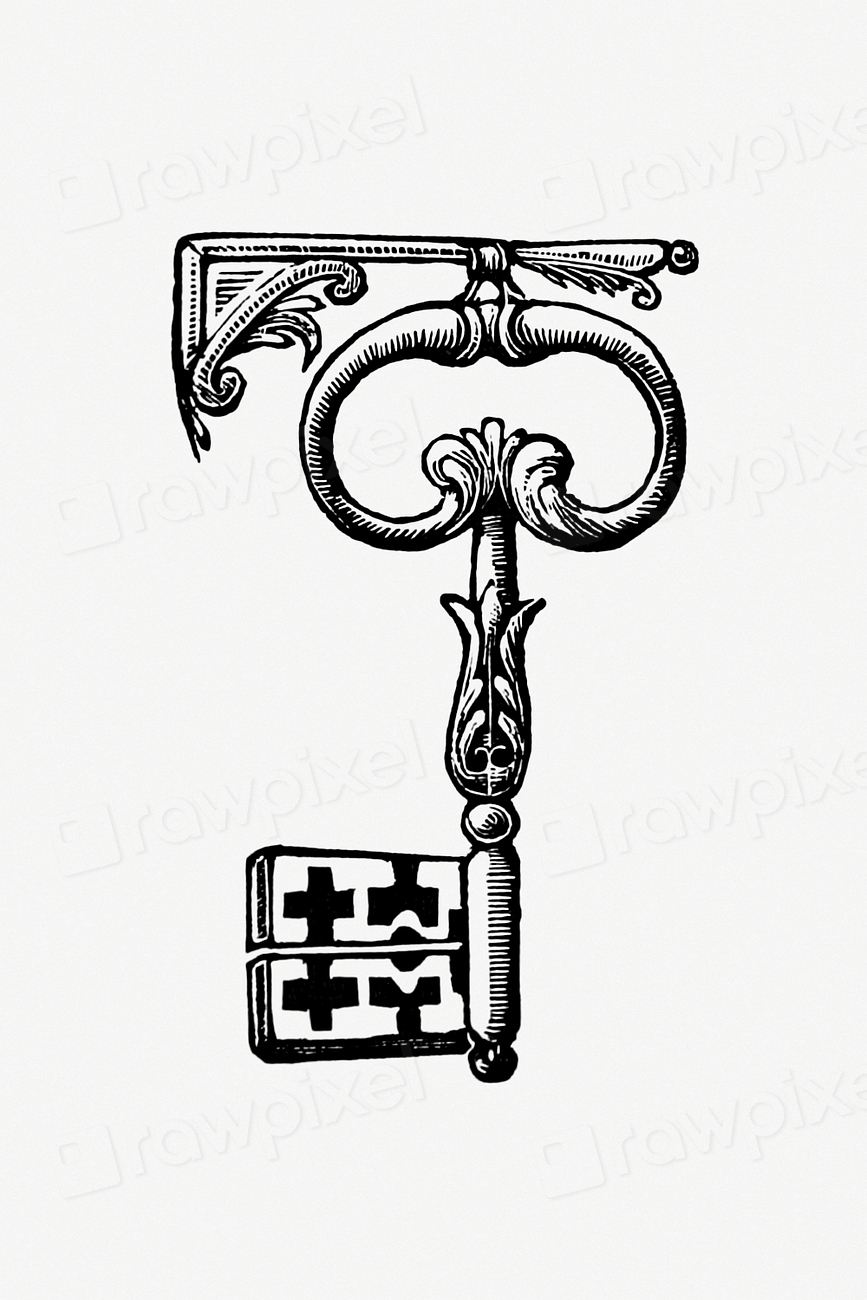 Vintage Victorian style key engraving. | Free Photo Illustration - rawpixel